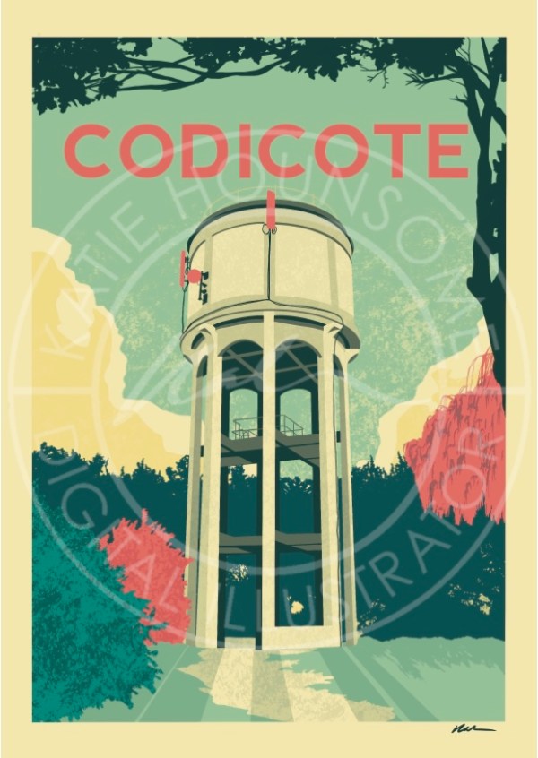 Codicote Travel Print Design – Katie Hounsome Illustrator